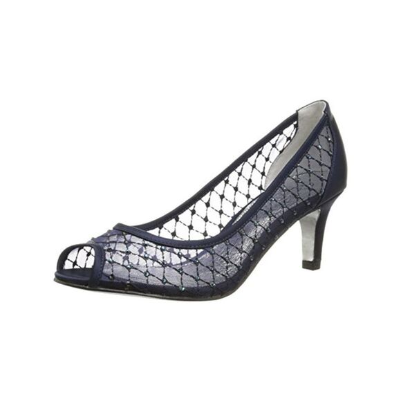 Adrianna Papell | Shoes | Adrianna Papell Womens Navy Jamie Peep Toe ...